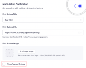 How to Add Push Notification Action Buttons to 2x Clicks