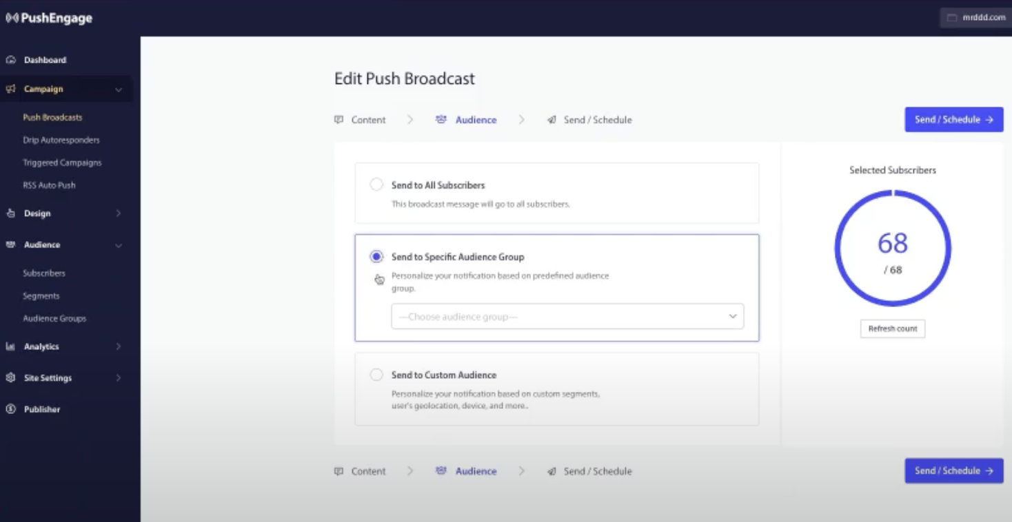 Guide to Using Audience Groups with PushEngage - PushEngage