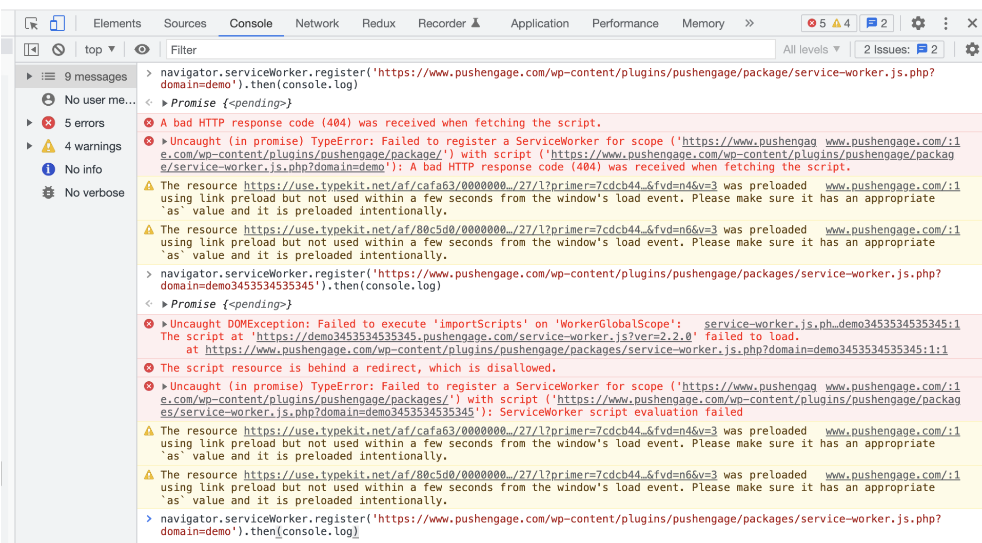How to fix service worker installation errors - PushEngage