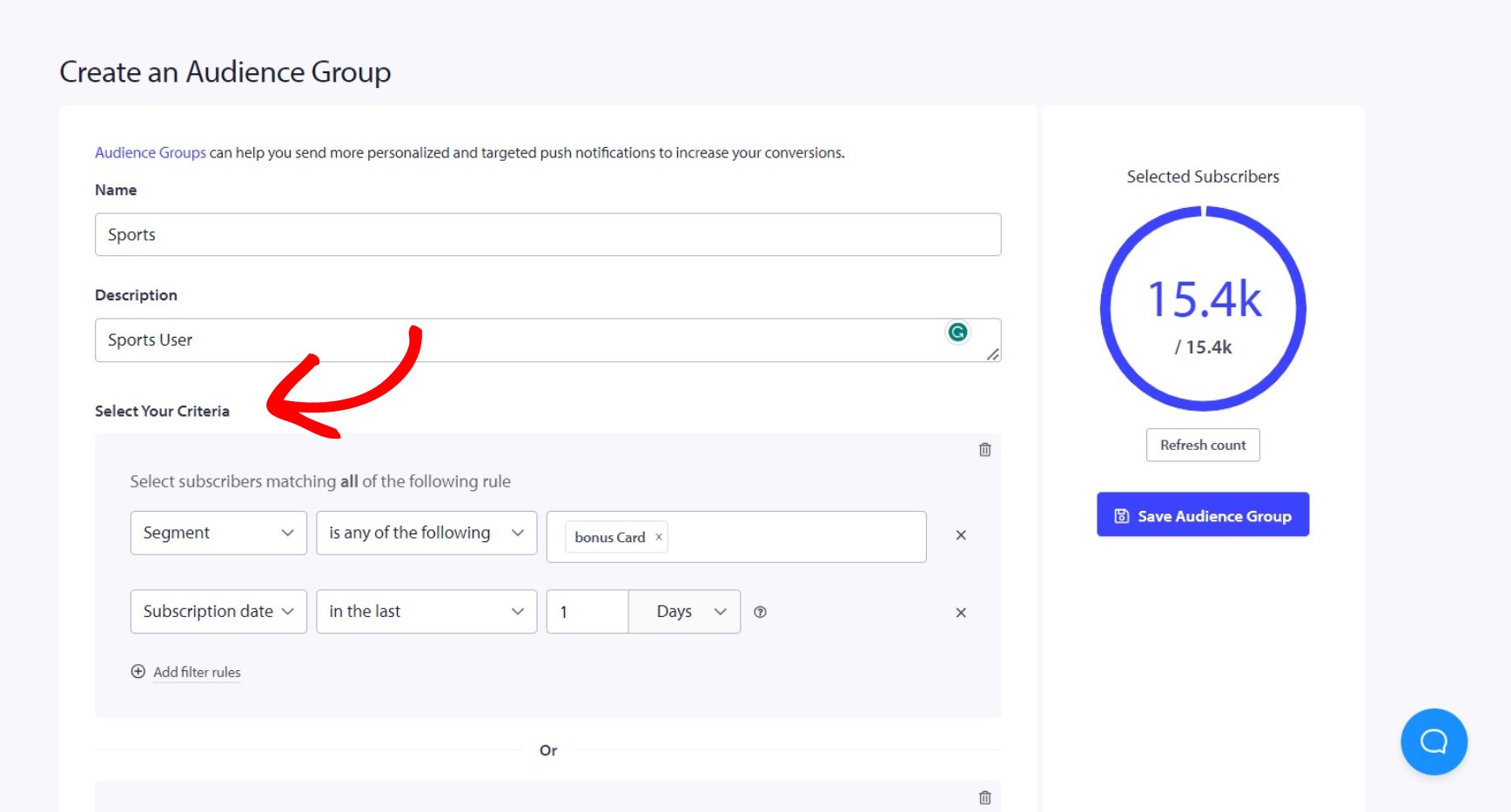 Guide to Using Audience Groups with PushEngage - PushEngage