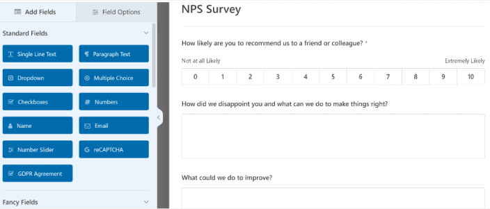 How to Create NPS Survey Form in WordPress (Easy)