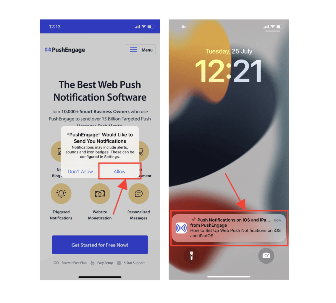 Setting Up Web Push Notifications on iOS and iPadOS - PushEngage