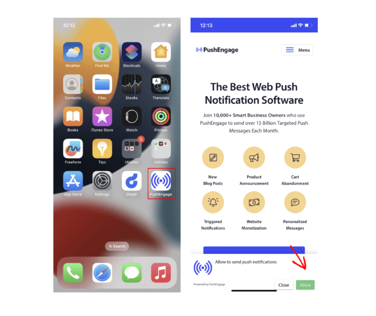 Setting Up Web Push Notifications on iOS and iPadOS - PushEngage