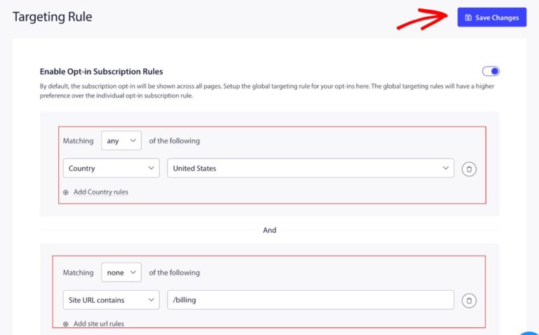 Guide to Targeting Rules for Subscription Optin - PushEngage