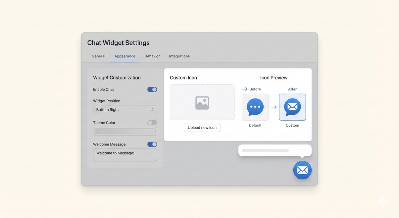How to Add Custom Icons to Chat Widgets (Step-by-Step)